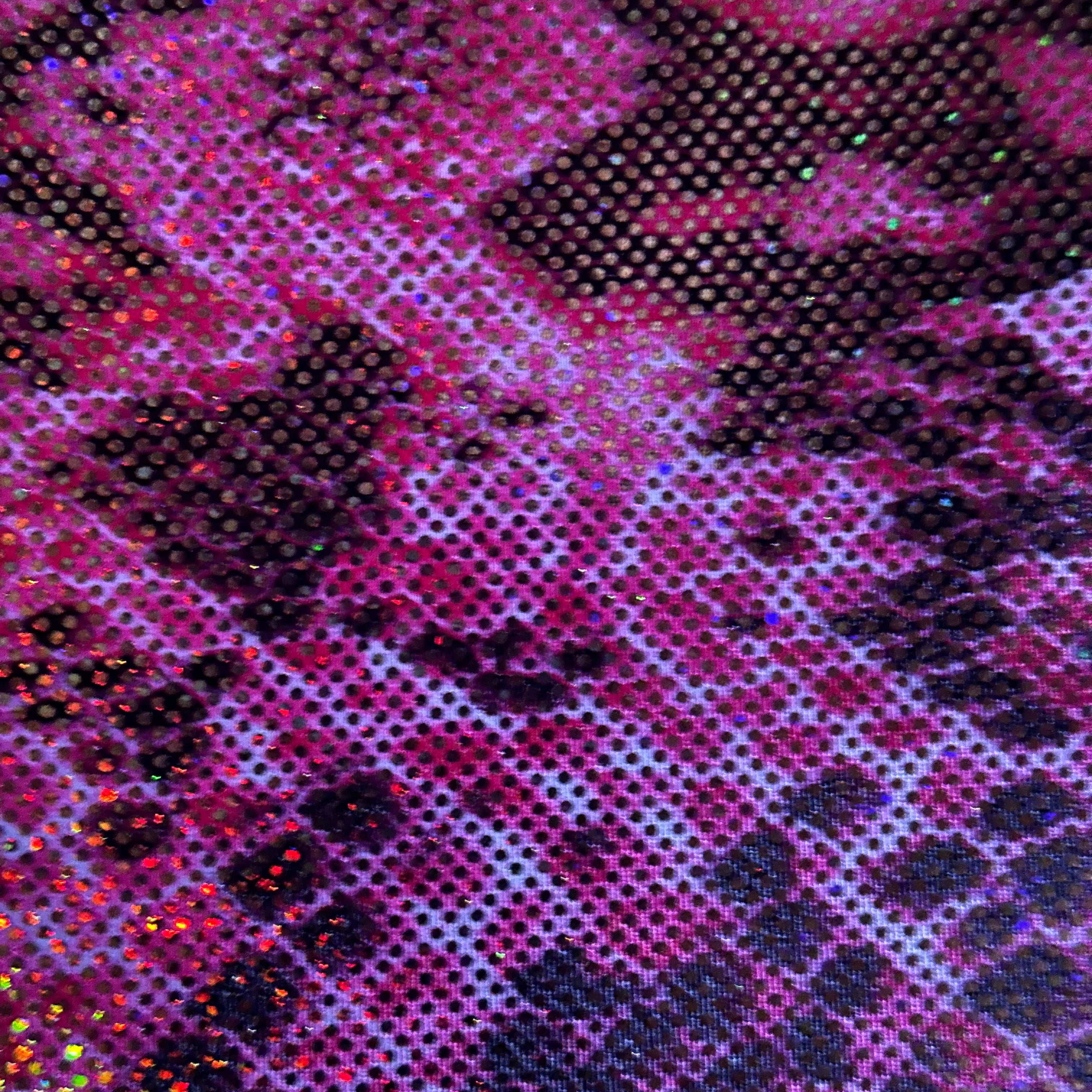 Spandex Fabric with Summer Snake Design Hologram | Spandex Palace ...