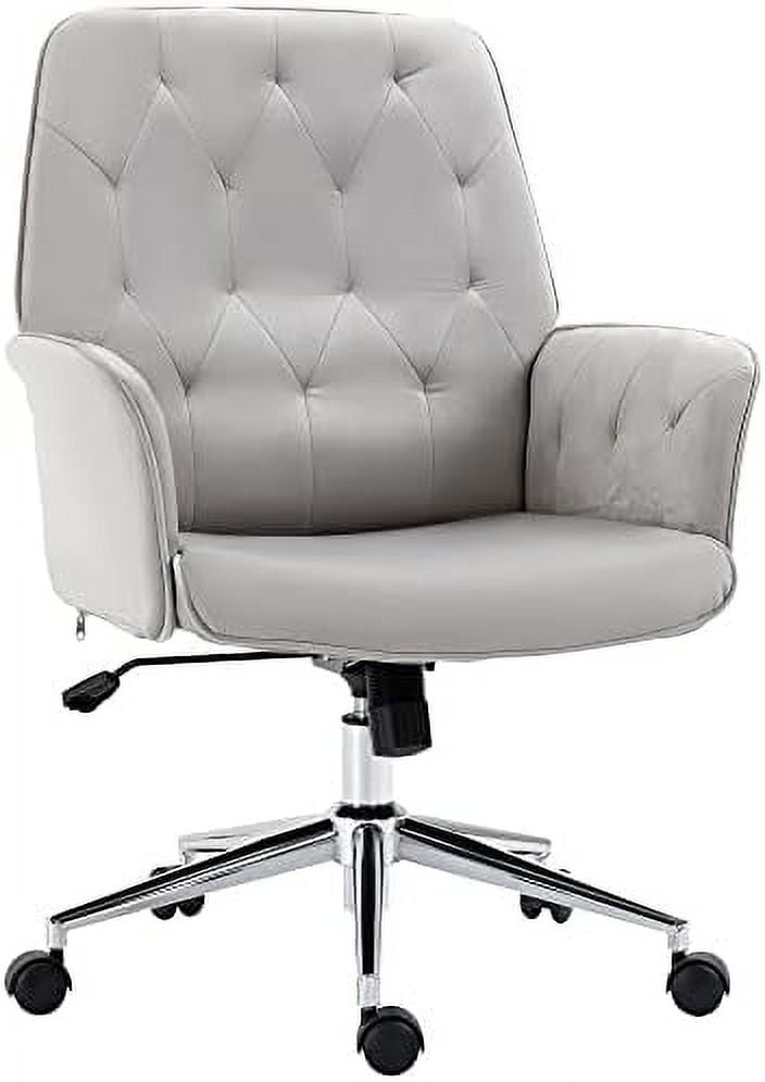 Spandex Home Office Chair Tufted Height Adjustable Computer Desk Chair ...