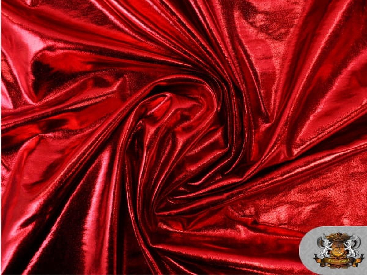 Spandex Metallic FERRARI RED Fabric / 60" Wide / Sold by the Yard ...