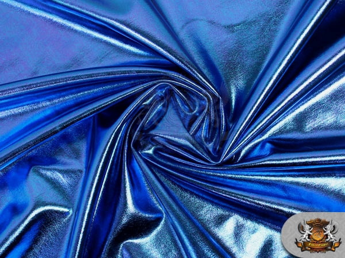 Spandex Metallic ROYAL BLUE Fabric / 60" Wide / Sold by the Yard ...