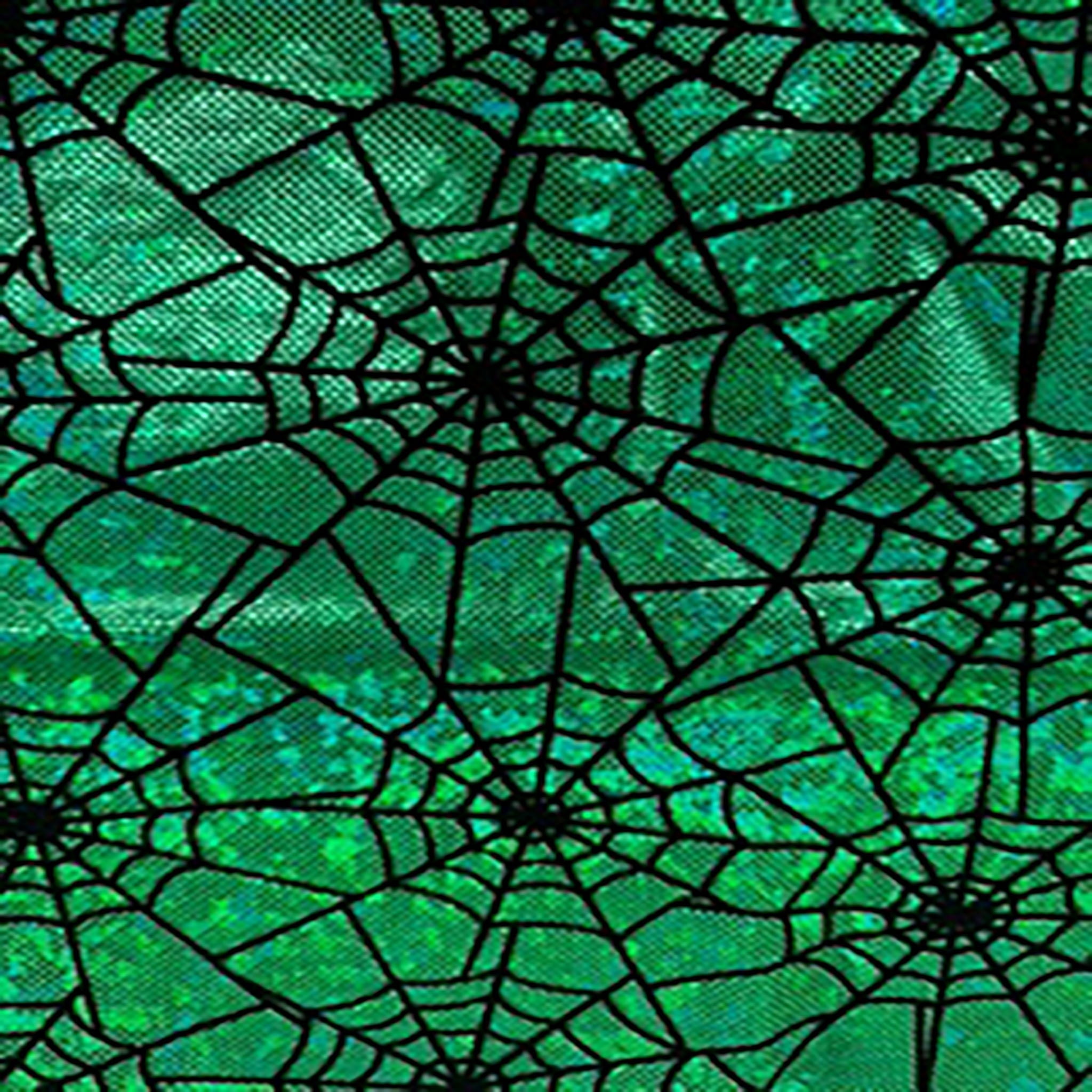 Spandex Palace 4 Way Stretch Nylon Spandex Fabric, Spider Flocked ...