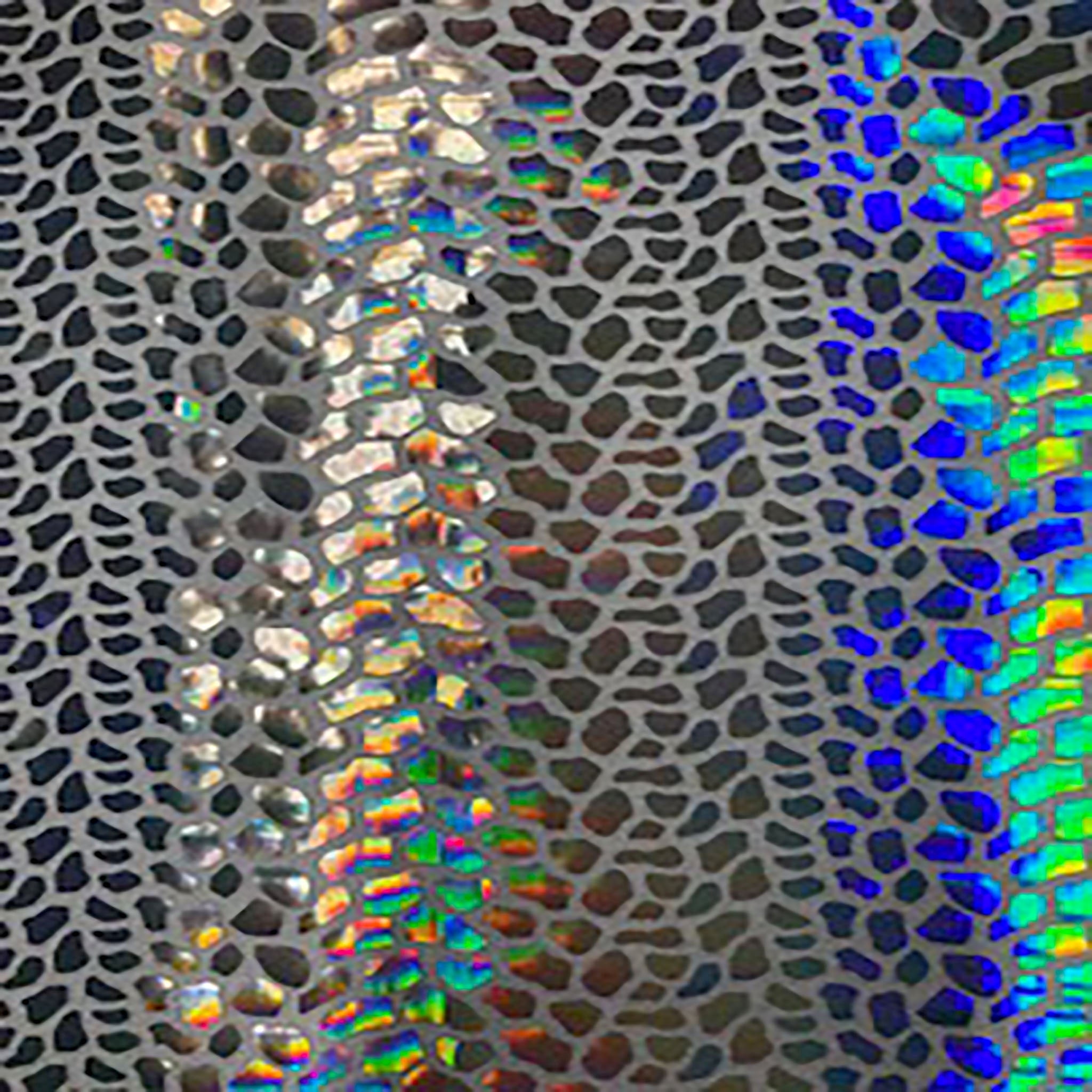 Spandex Palace Stretch Nylon Spandex Fabric with Cobra Hologram Glued ...