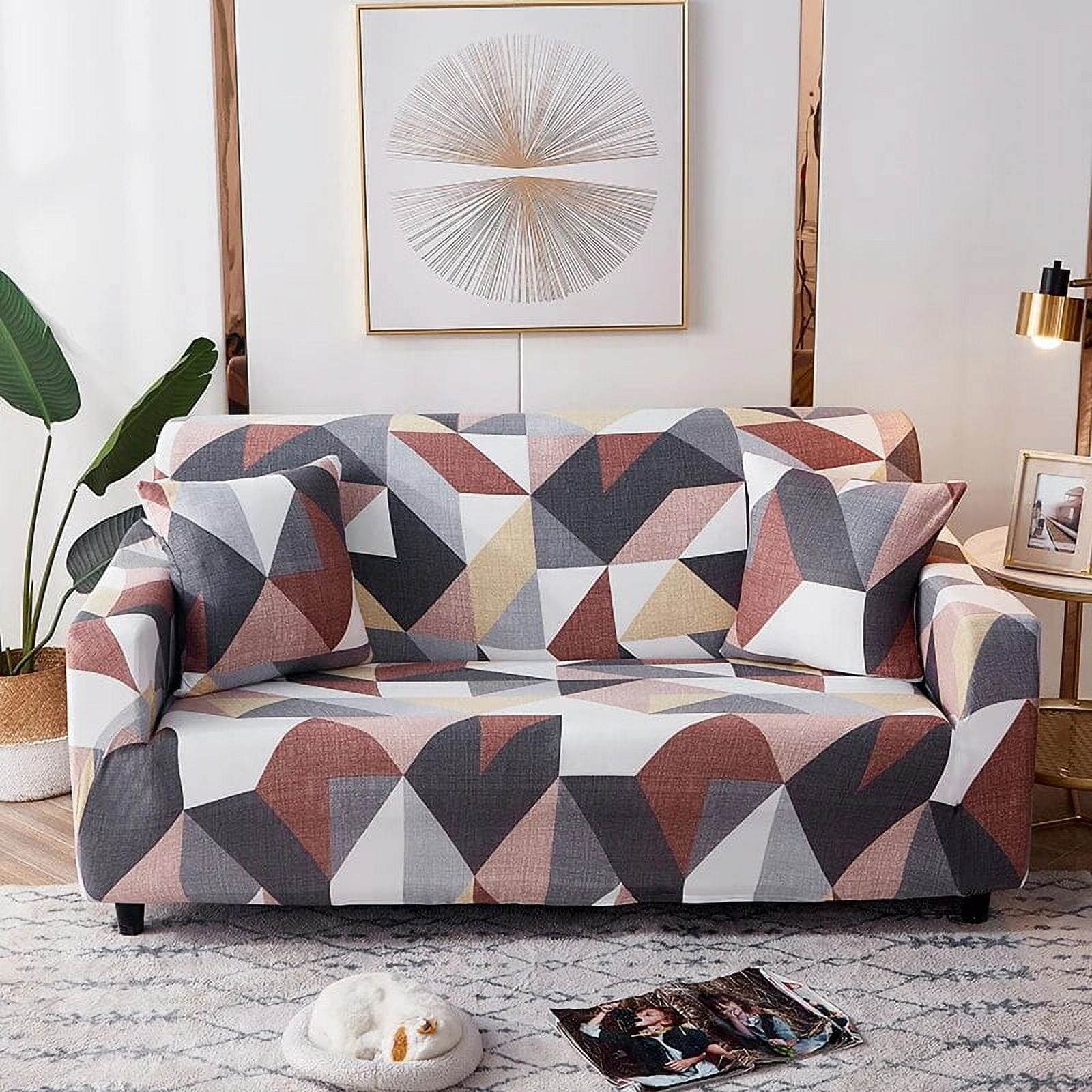 Spandex Sofa Cover Slipcovers Elastic All-inclusive Couch Case for L ...