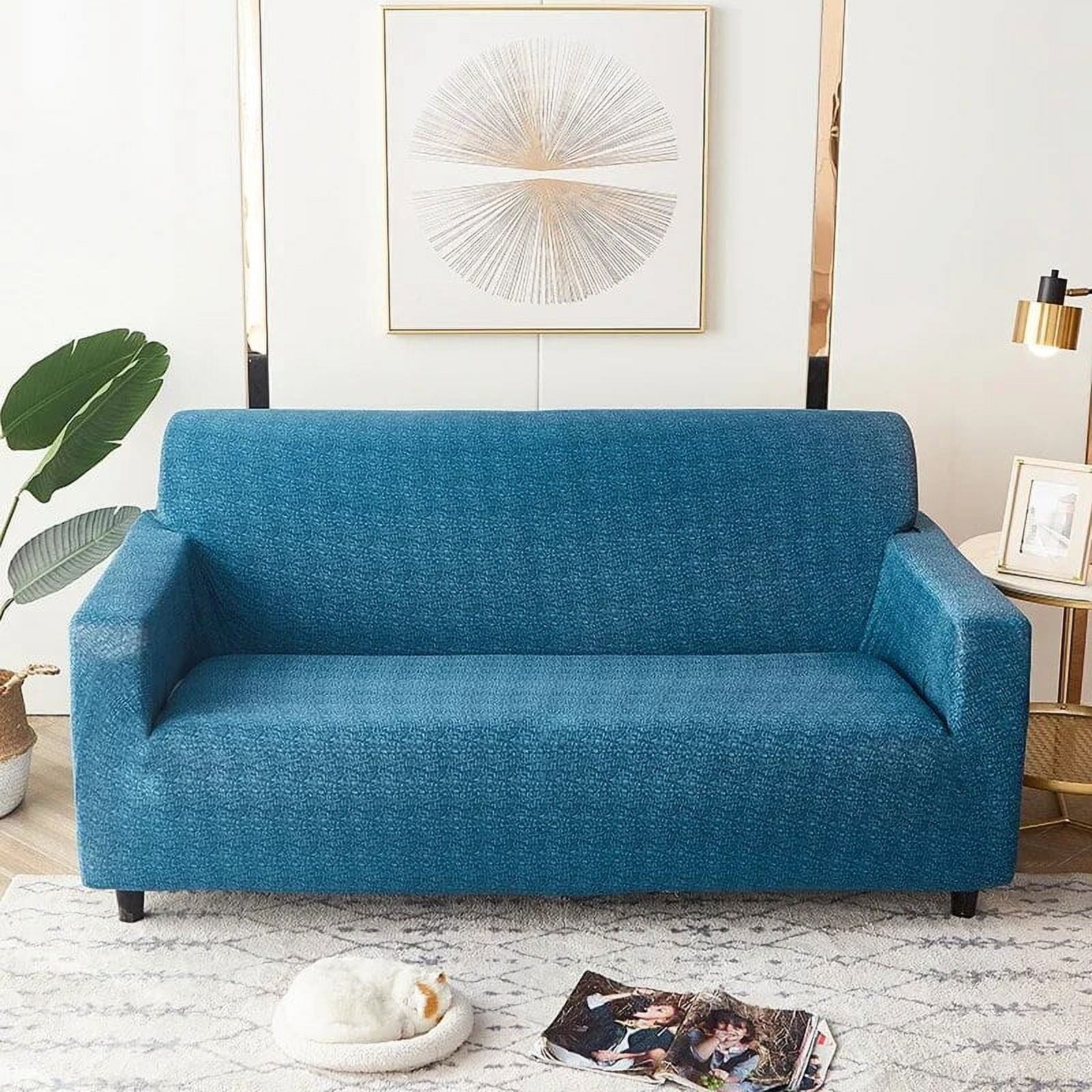 Spandex Sofa Cover Slipcovers Elastic All-inclusive Couch Case for L ...