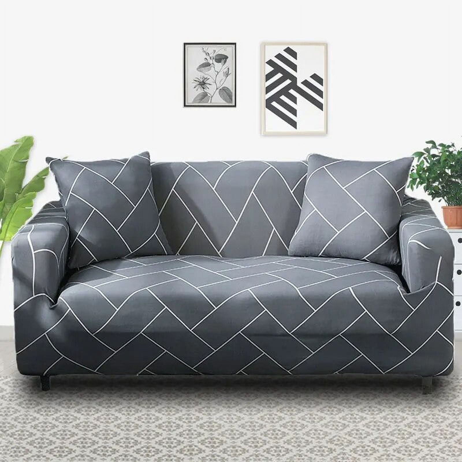 Spandex Sofa Cover Slipcovers Elastic All-inclusive Couch Case for L ...