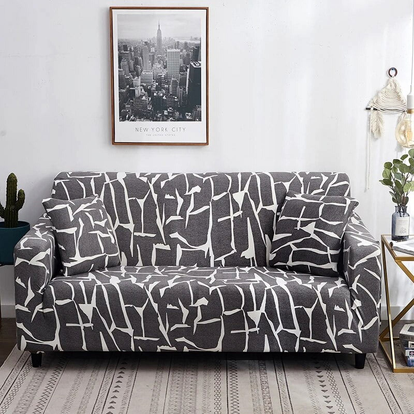 Spandex Sofa Cover Slipcovers Elastic All-inclusive Couch Case for L ...
