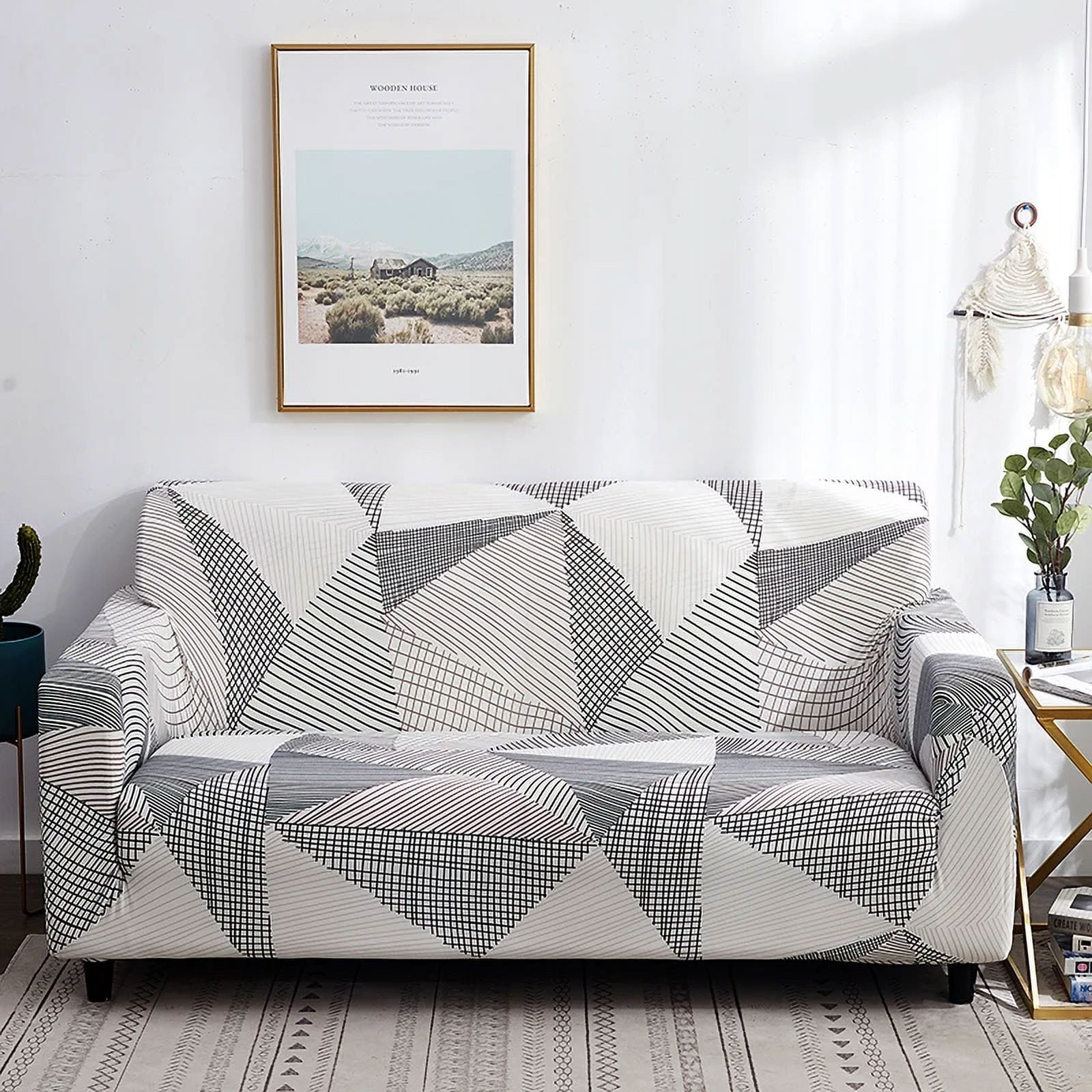 Spandex Sofa Protector Sofa Covers for Living Room Elastic Stretch ...