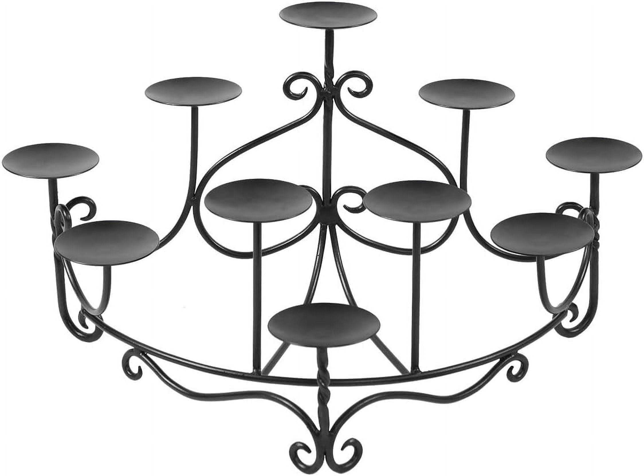 Spandrels Wrought Iron Hearth Fireplace Candelabra - Walmart.com