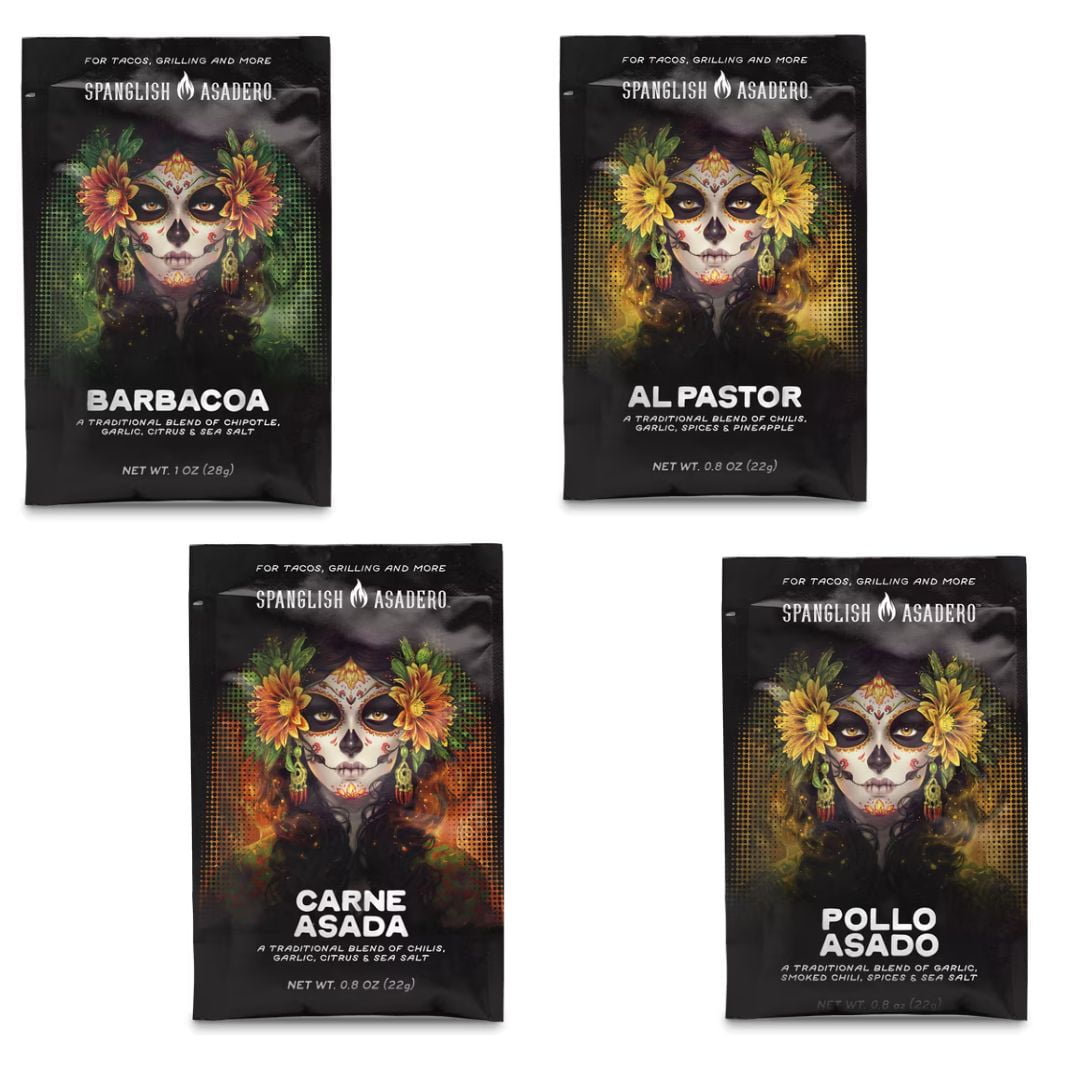 Spanglish Asadero Mexican Seasoning Variety Pack – 4 Flavors: Al Pastor ...