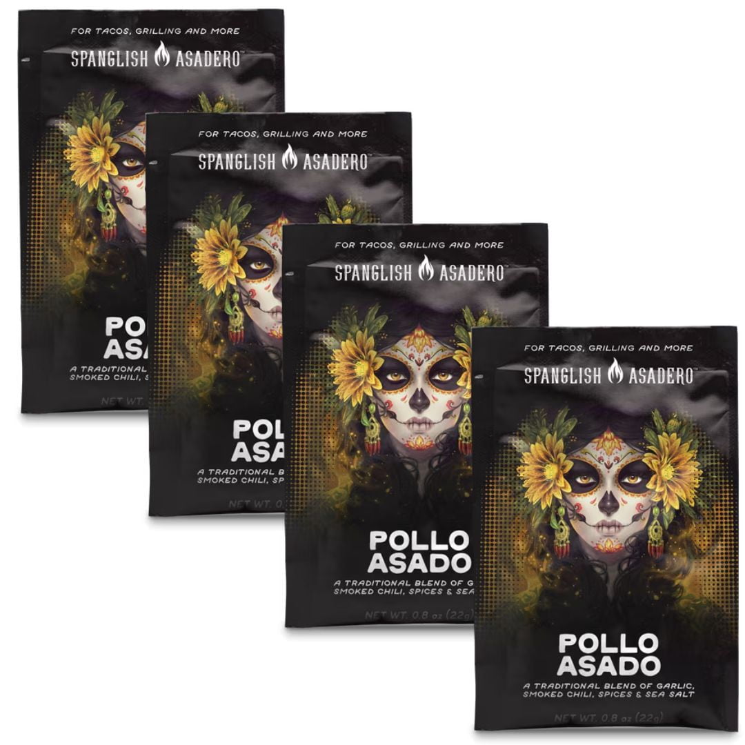 Spanglish Asadero Pollo Asado Seasoning 0.8 oz Packets (Pack of 4 ...