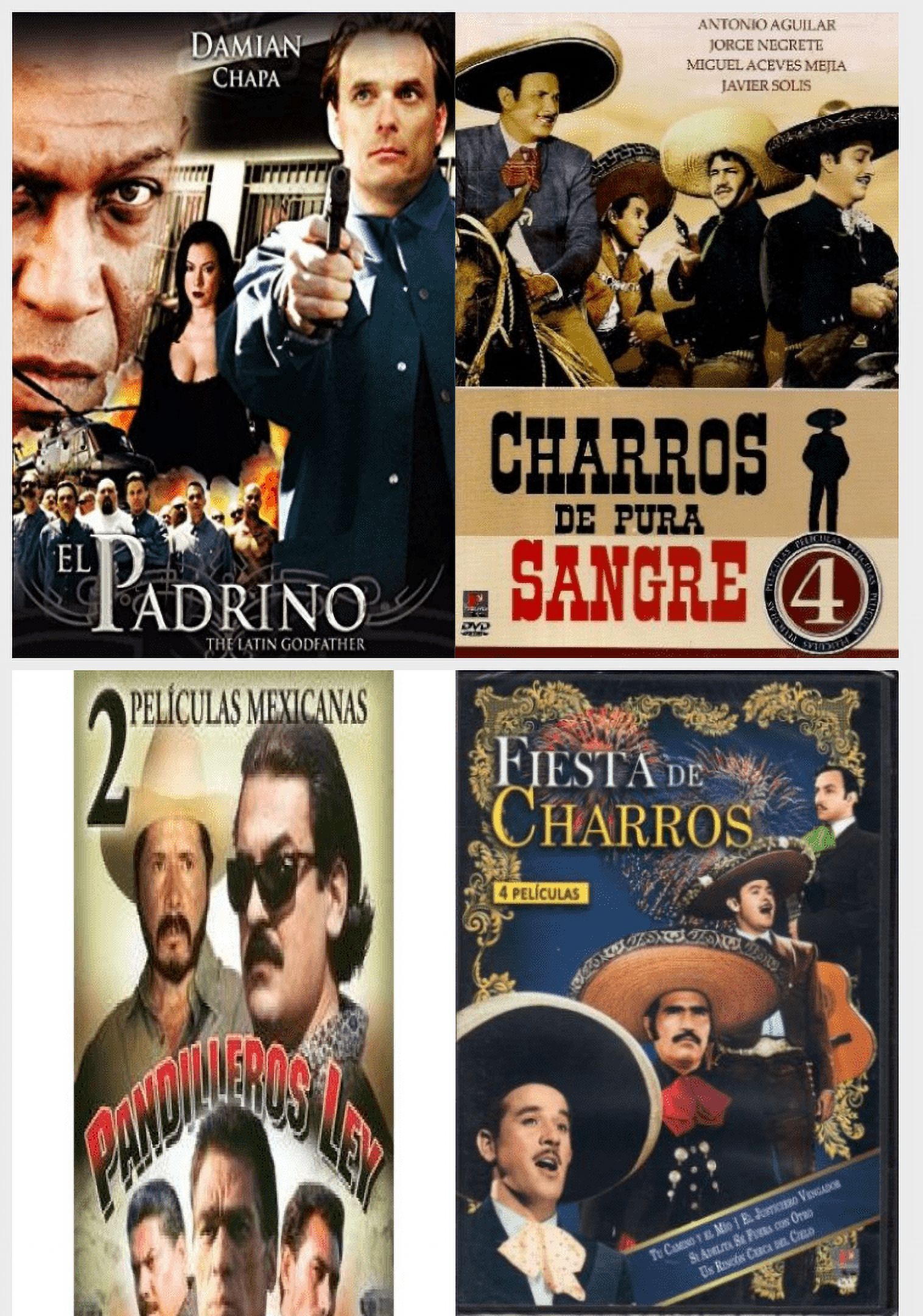 Spanish 4 Pack DVD Bundle: El Padrino - The Latin Liberia | Ubuy