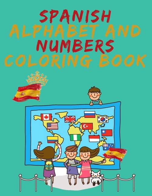 Spanish Alphabet and Numbers Coloring Book.Stunning Educational Book ...