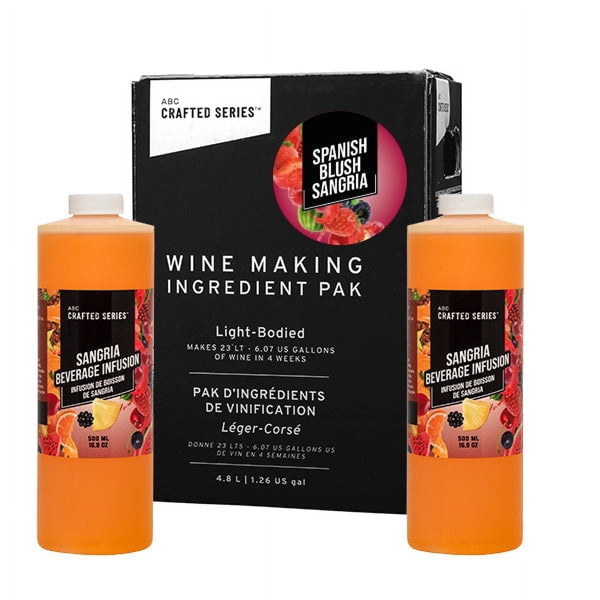 Spanish Sangria Blush Fruit Winemaking Kit (6.3 L | 1.66 gal) - Walmart.com