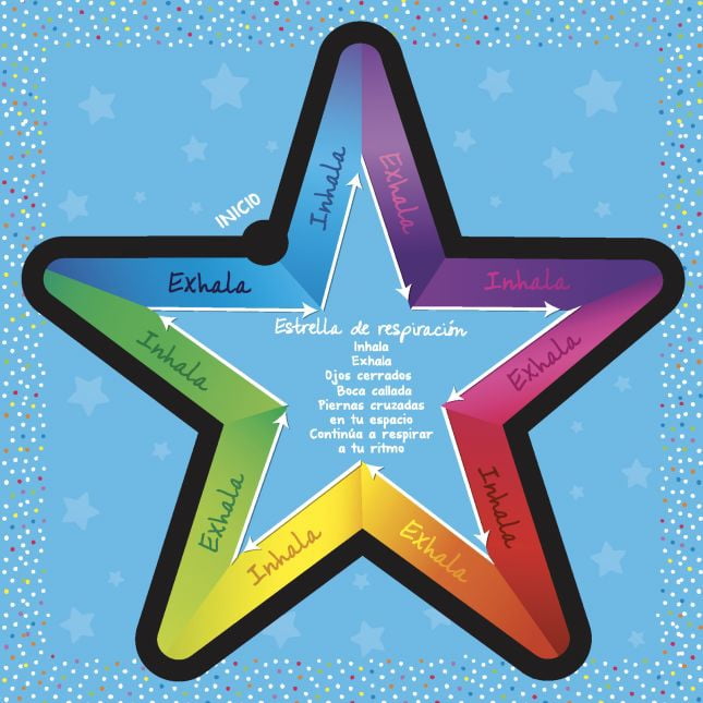 Spanish Breathing Star (Estrella de respiraci?n) - Set of 6 - Walmart.com