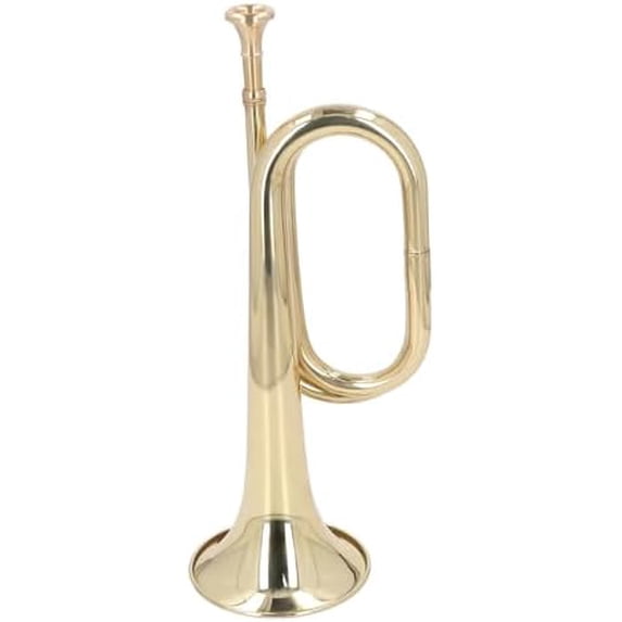Spanish Bugle Golden Brass Cavalry Trumpet C Key Military Trumpet 11cm ...