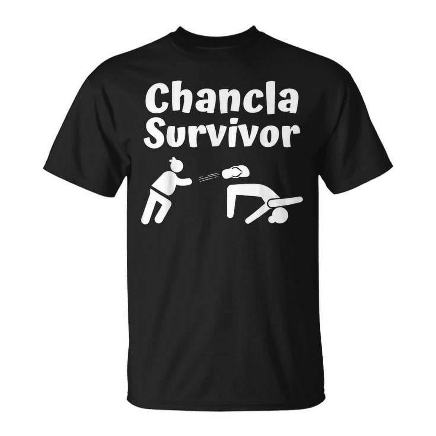 Spanish Chancla Survivor T-Shirt – Funny Puerto Rican Puerto Rico ...
