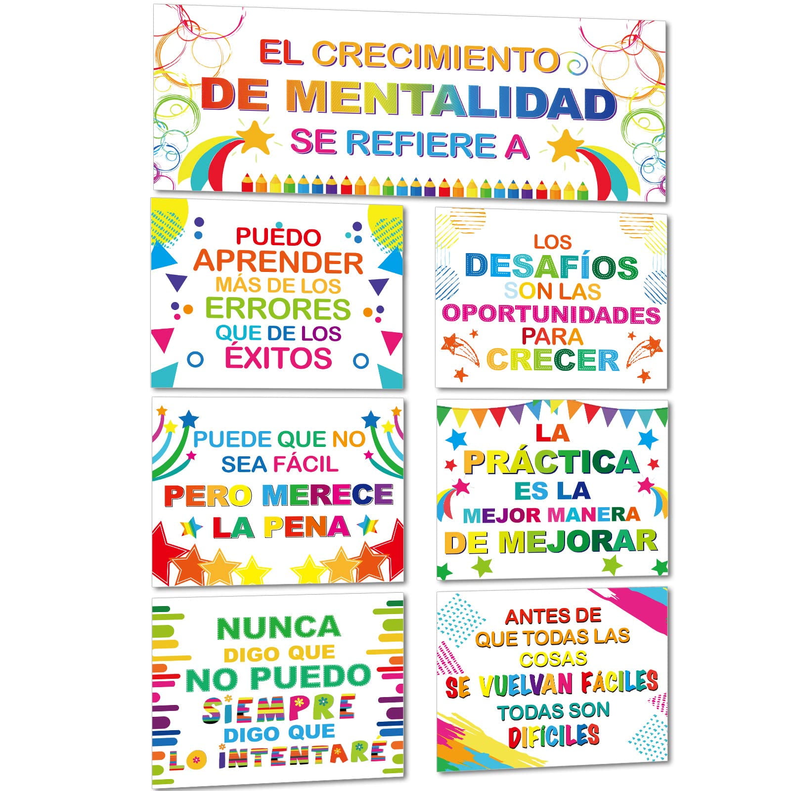 Spanish Classroom Decorations Spanish Growth Mindset Bulletin Board ...