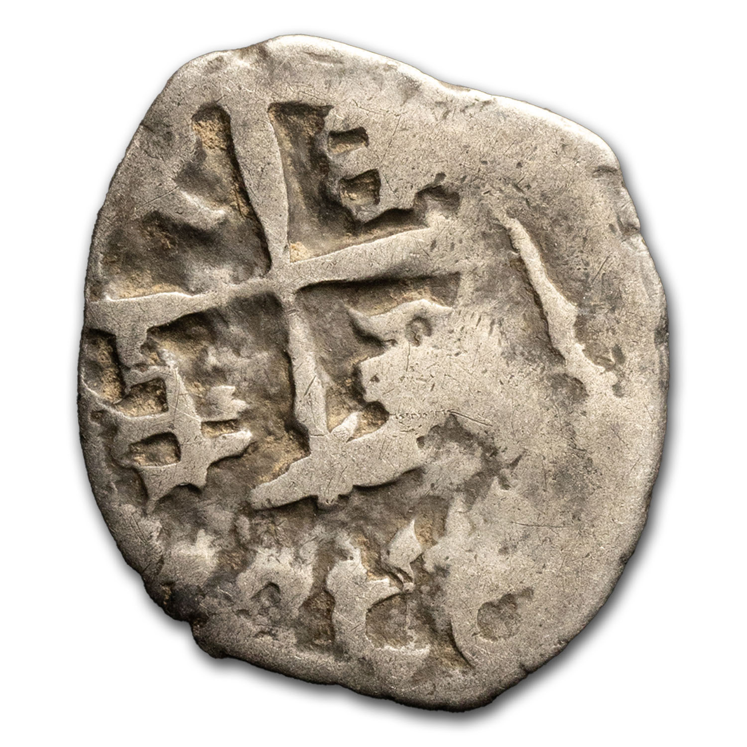 Spanish Colonial Silver 1/2 Real Cobs Avg Circ - Walmart.com