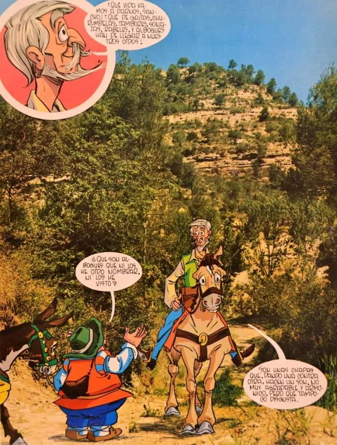 Spanish Comic book Animated story. Decorative Poster. Graphic Art ...