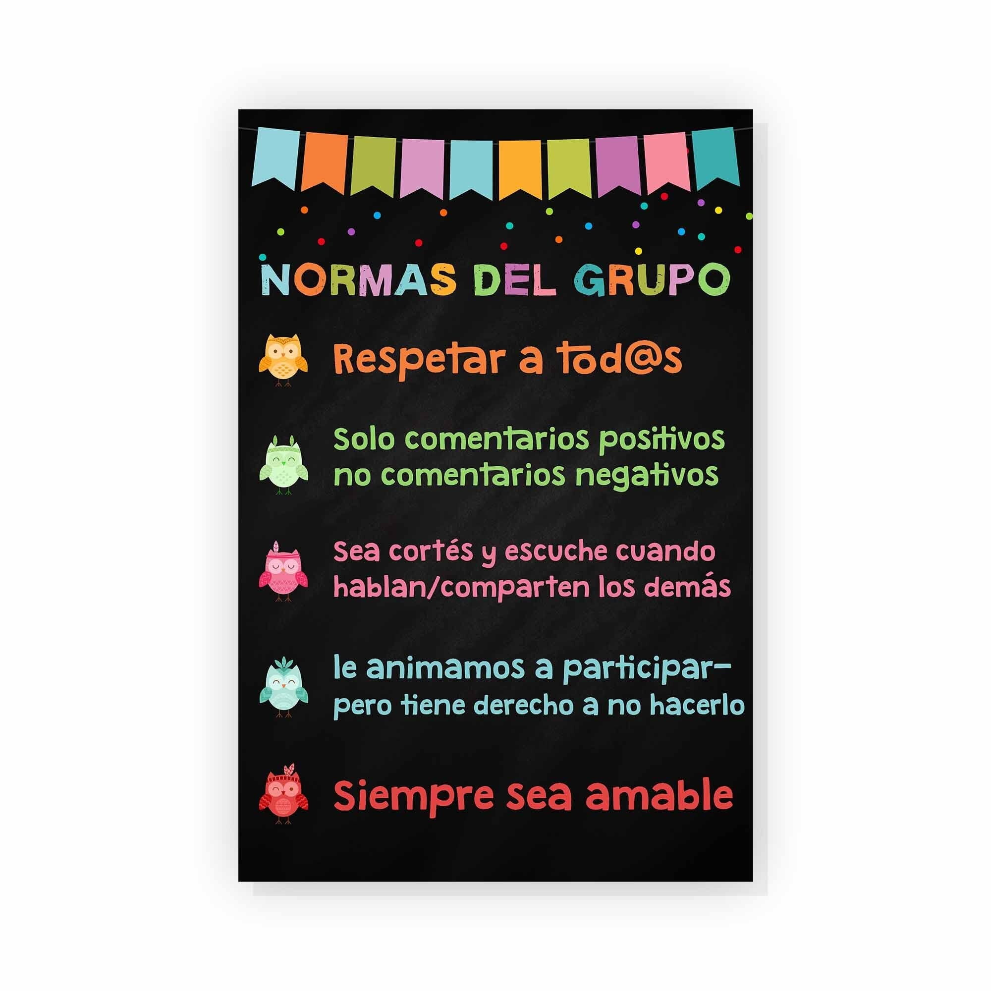 Spanish Counseling Group Rules Confidentiality Poster Counselor Office ...