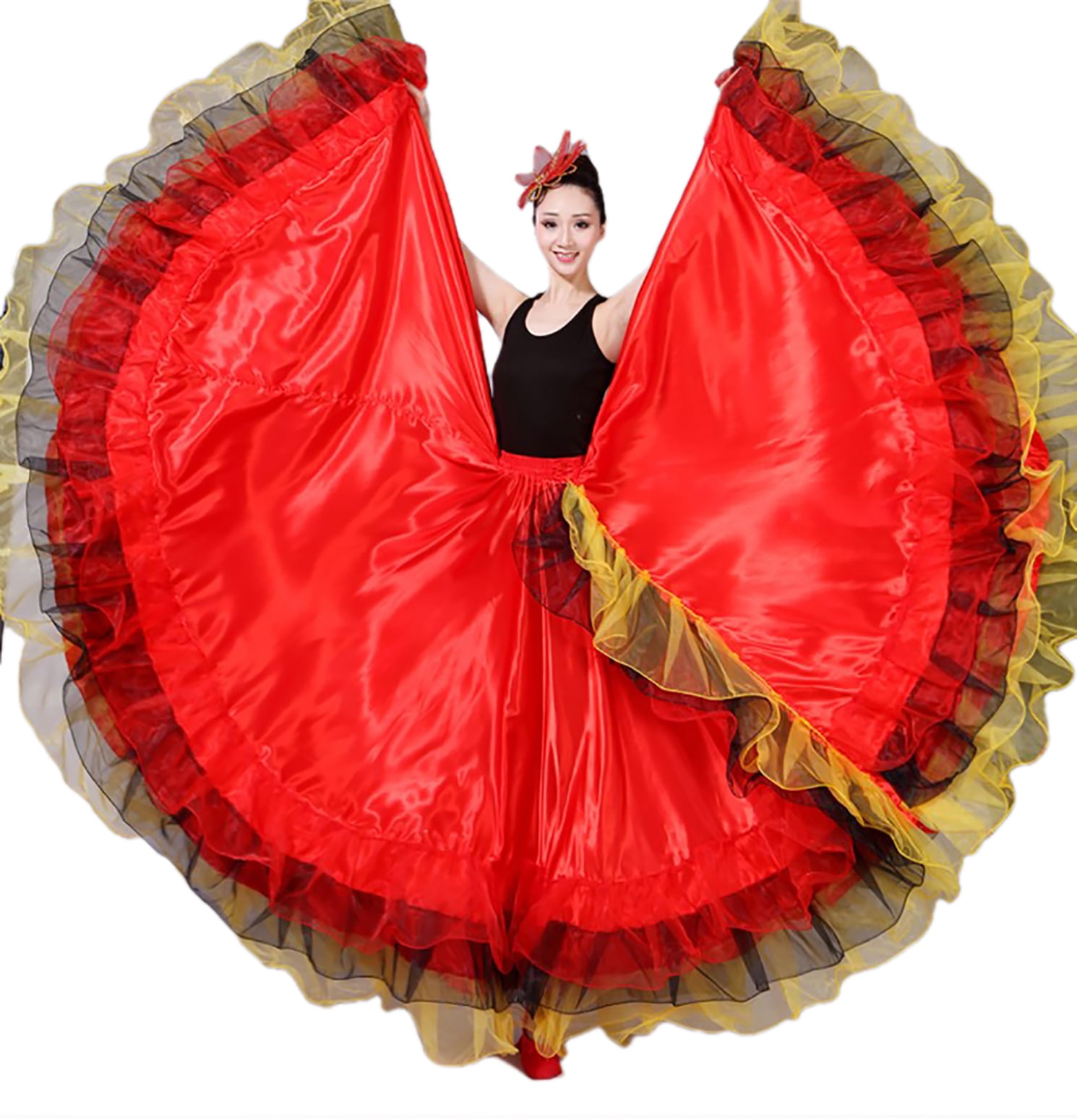 Spanish Dance Classic Gypsy Dance Flamenco Dress For Women Swing Skirts ...