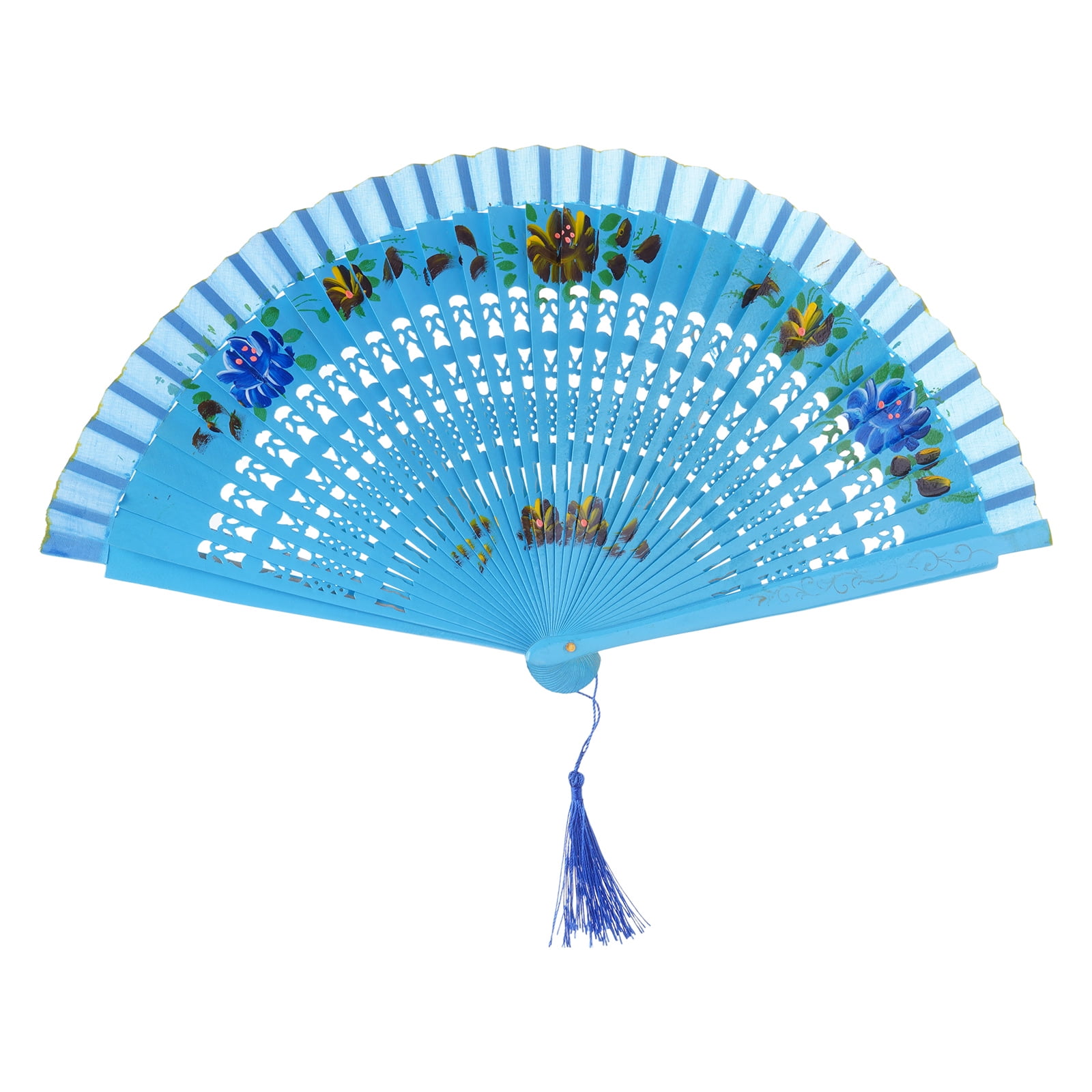Spanish Double Sided Painted Folding Fan Decorative Ornament Crafts ...