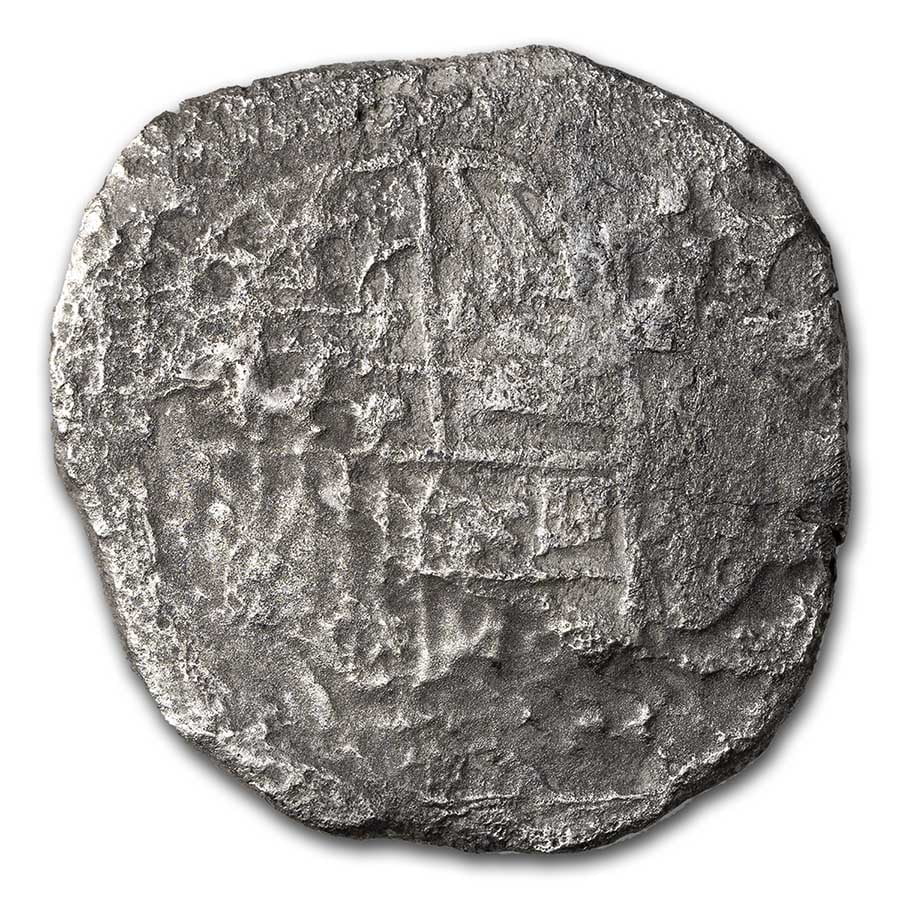 Spanish Empire Silver 8 Reales Cob (Shipwreck Effect) - Walmart.com