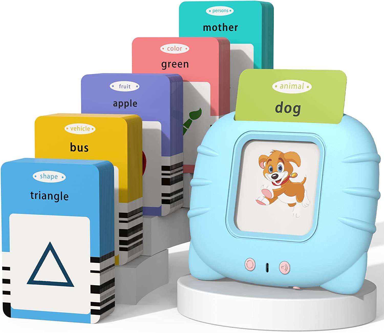 Spanish & English Talking Flash Cards for Toddlers 1-3, Pocket Speech ...