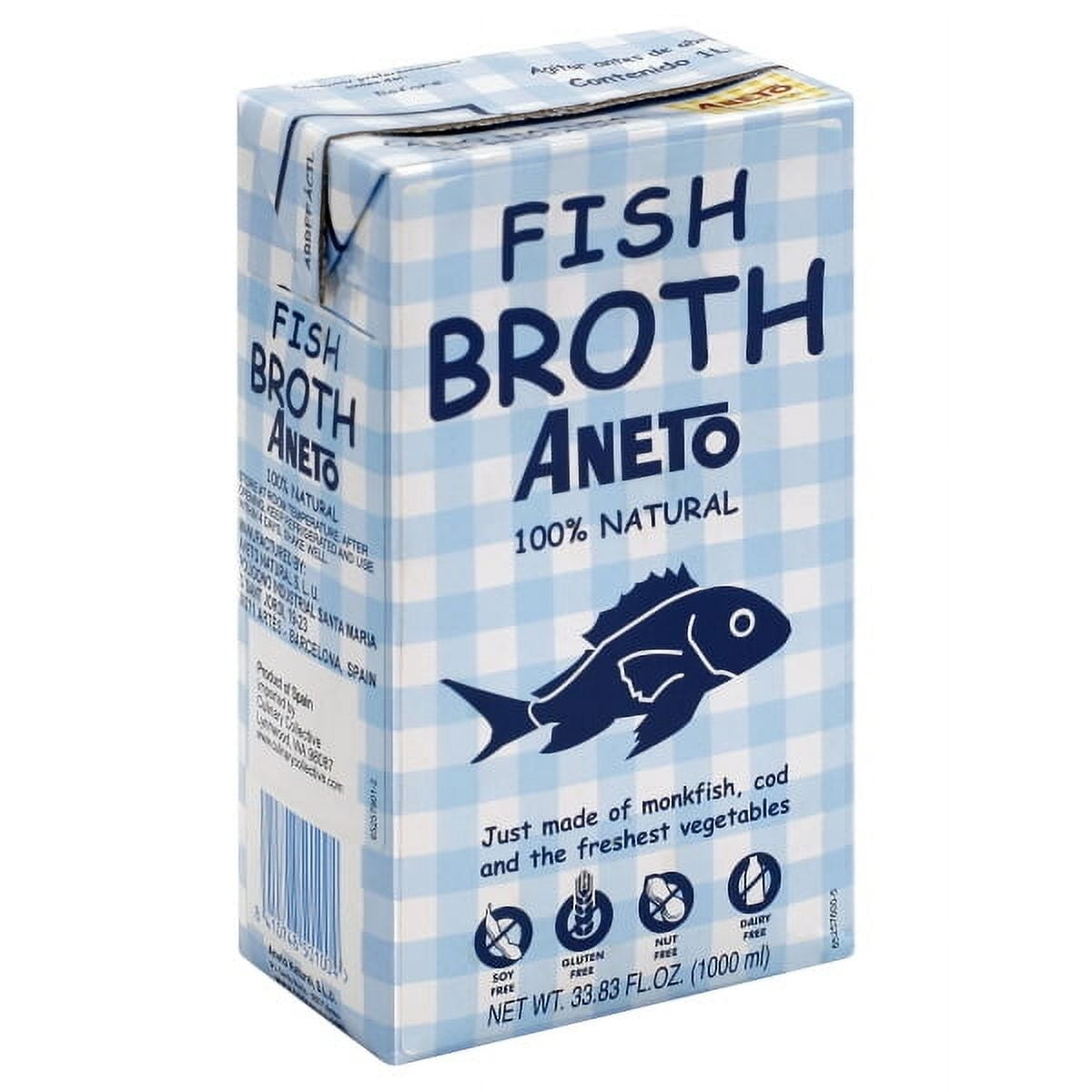 Aneto Fish Broth 33.8 Oz - Walmart.com