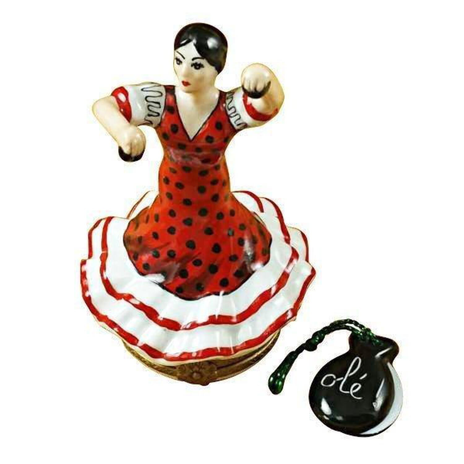 Spanish Flamenco Dancer Limoges Box Porcelain Figurine - Walmart.com