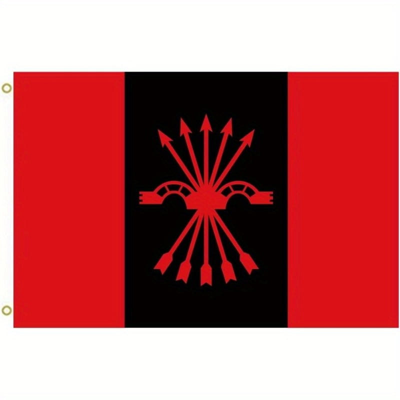 Spanish Flange flag from Flag Factory - 3 feet x 5 feet red and black ...