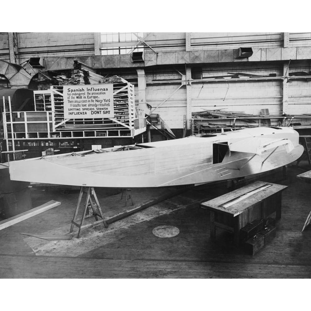 Spanish Flu Epidemic 1918-1919 In America. Philadelphia Navy Yard ...