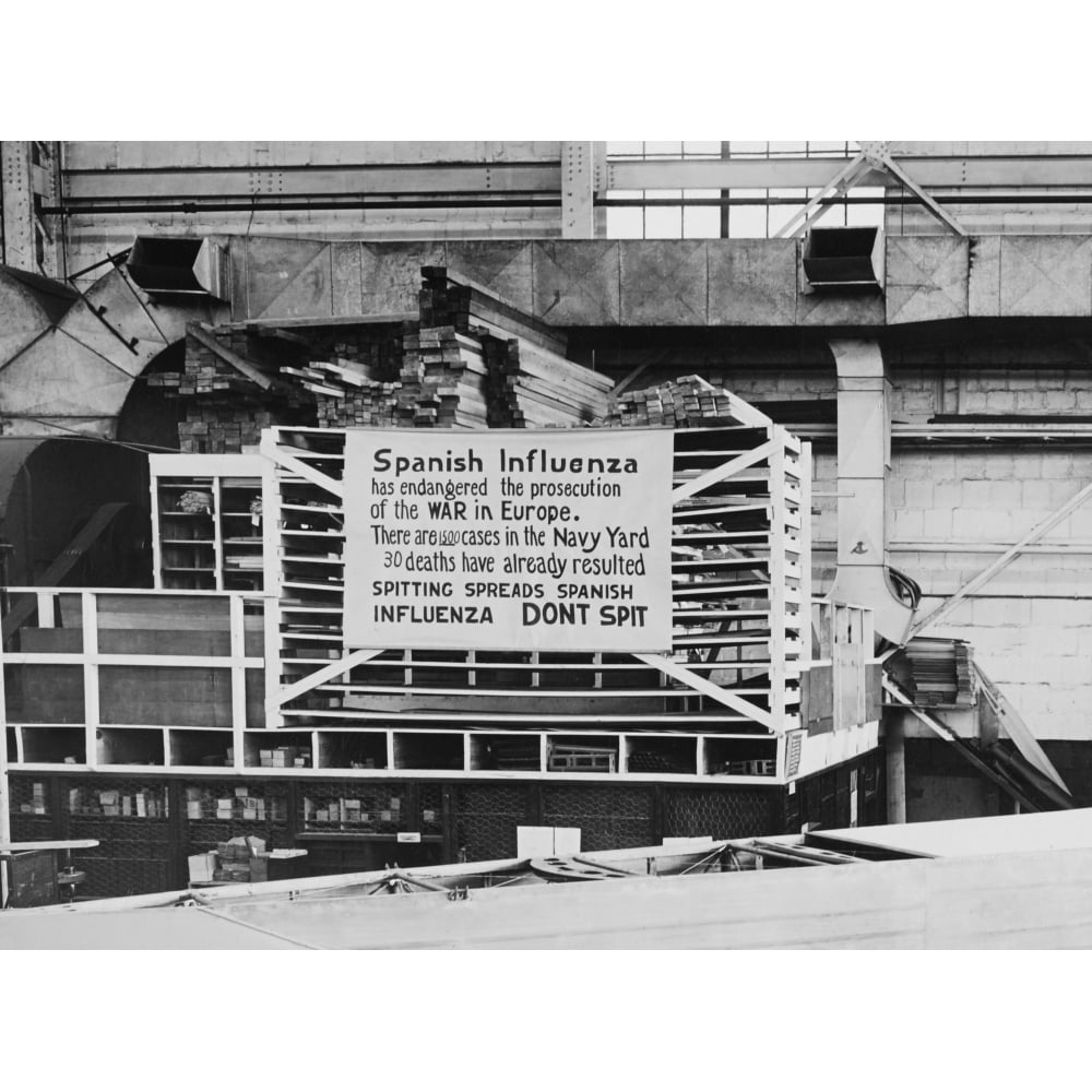 Spanish Flu Epidemic 1918-1919 In America. Philadelphia Navy Yard ...