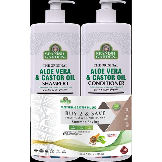 Spanish Garden 19571 The Original Aloe Vera & Castor Oil Shampoo ...