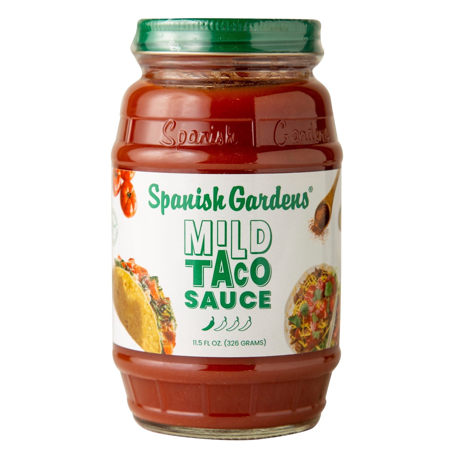 Spanish Gardens Mild Taco Sauce, 11.5 oz, Authentic Flavor from Jalisco ...