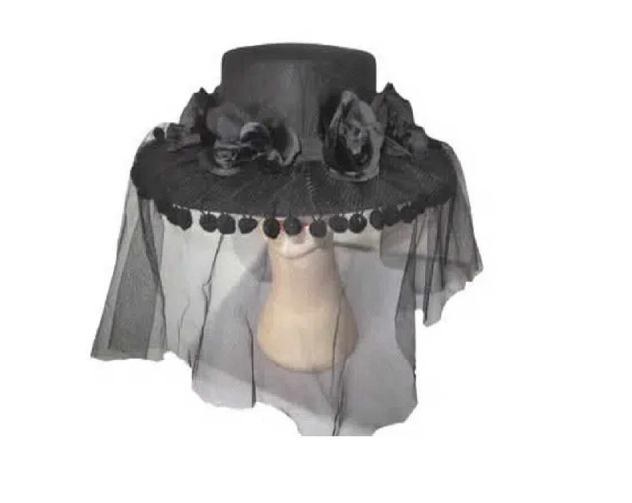 Spanish Hat - Goth - Vampire - Black Widow - Deluxe Costume Accessory ...