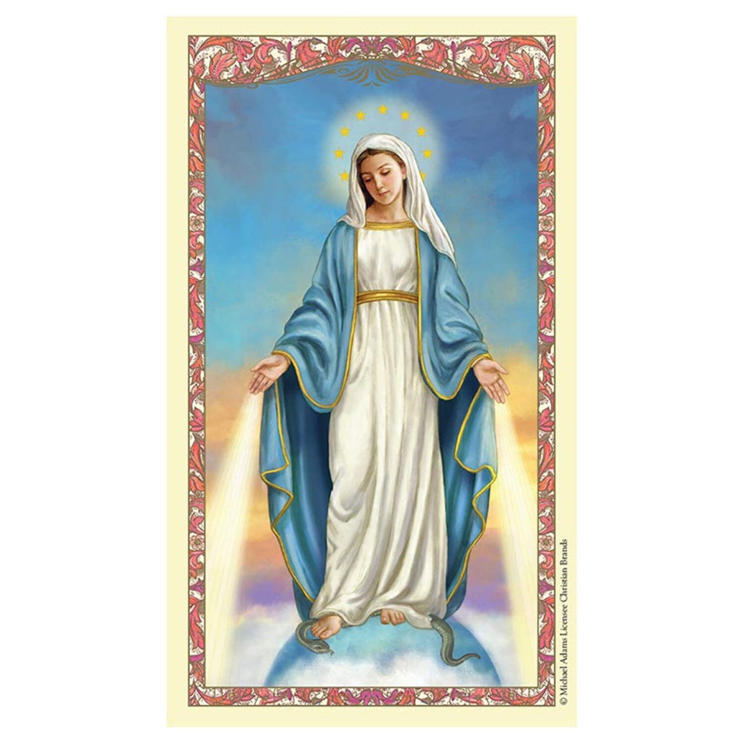 Spanish Holy Card - Our Lady of Grace (Hail Mary) - Walmart.com