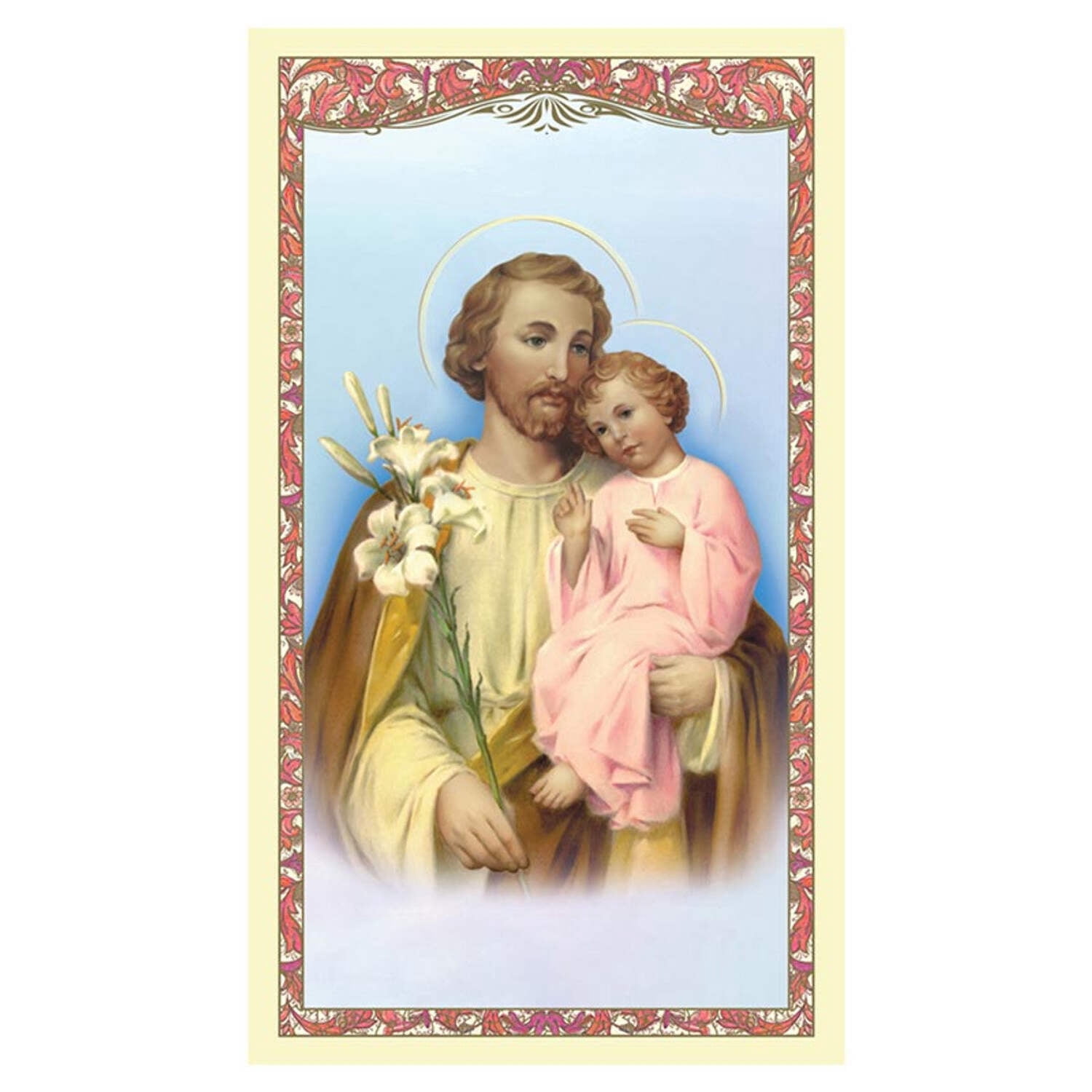 Spanish Holy Card - Saint Joseph and Child - Walmart.com