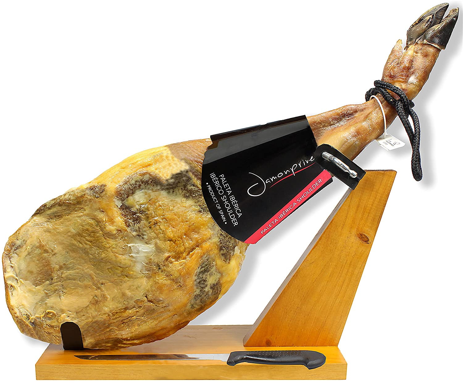 Iberico Shoulder Ham (Pork), Pata Negra with Mediterranean Sea Salt ...