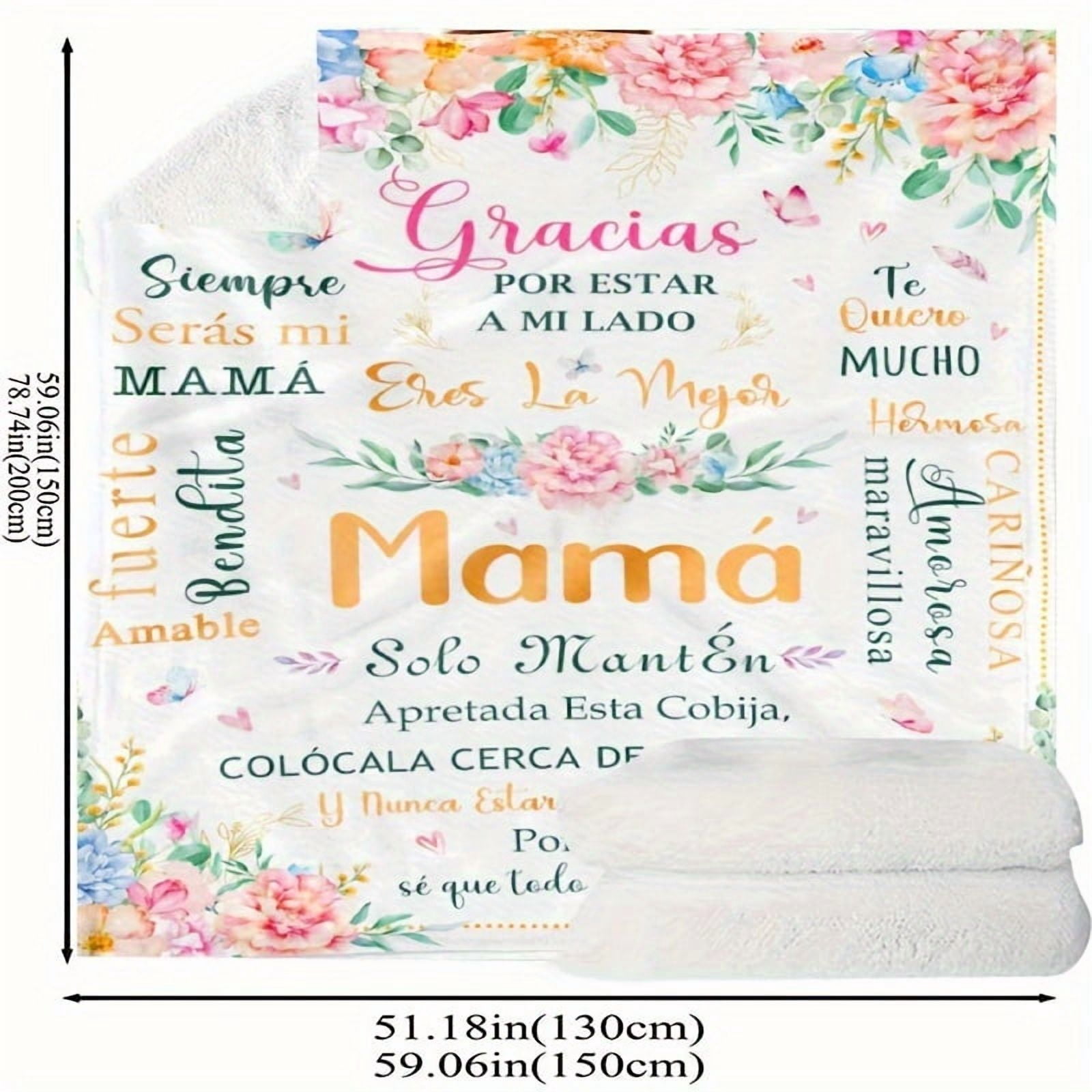 Spanish-Inspired Mom Gift Blanket - Perfect for Birthdays, Daughters ...