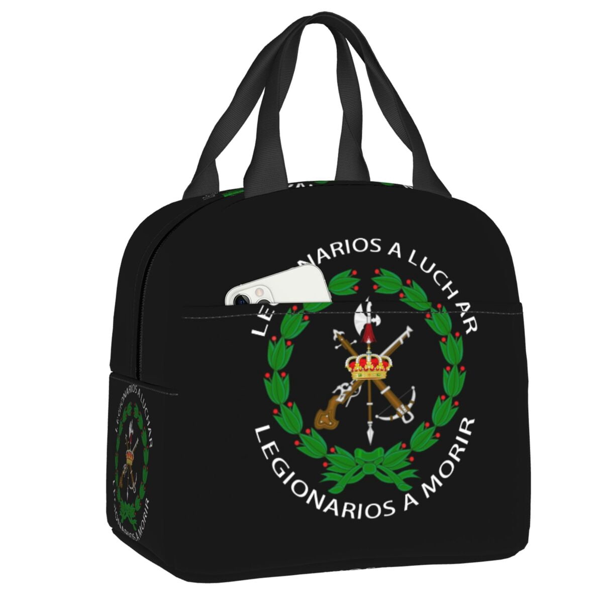 Spanish Insulated Lunch Tote Bag for Women Spain Coat of Arms Portable ...