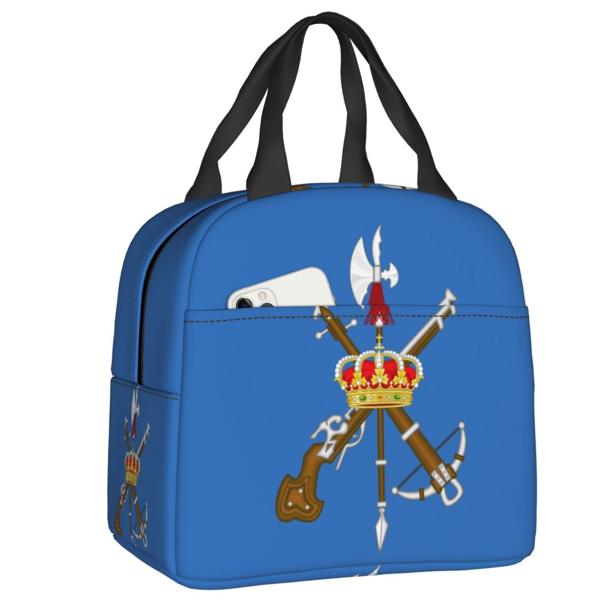 Spanish Insulated Lunch Tote Bag for Women Spain Coat of Arms Portable ...