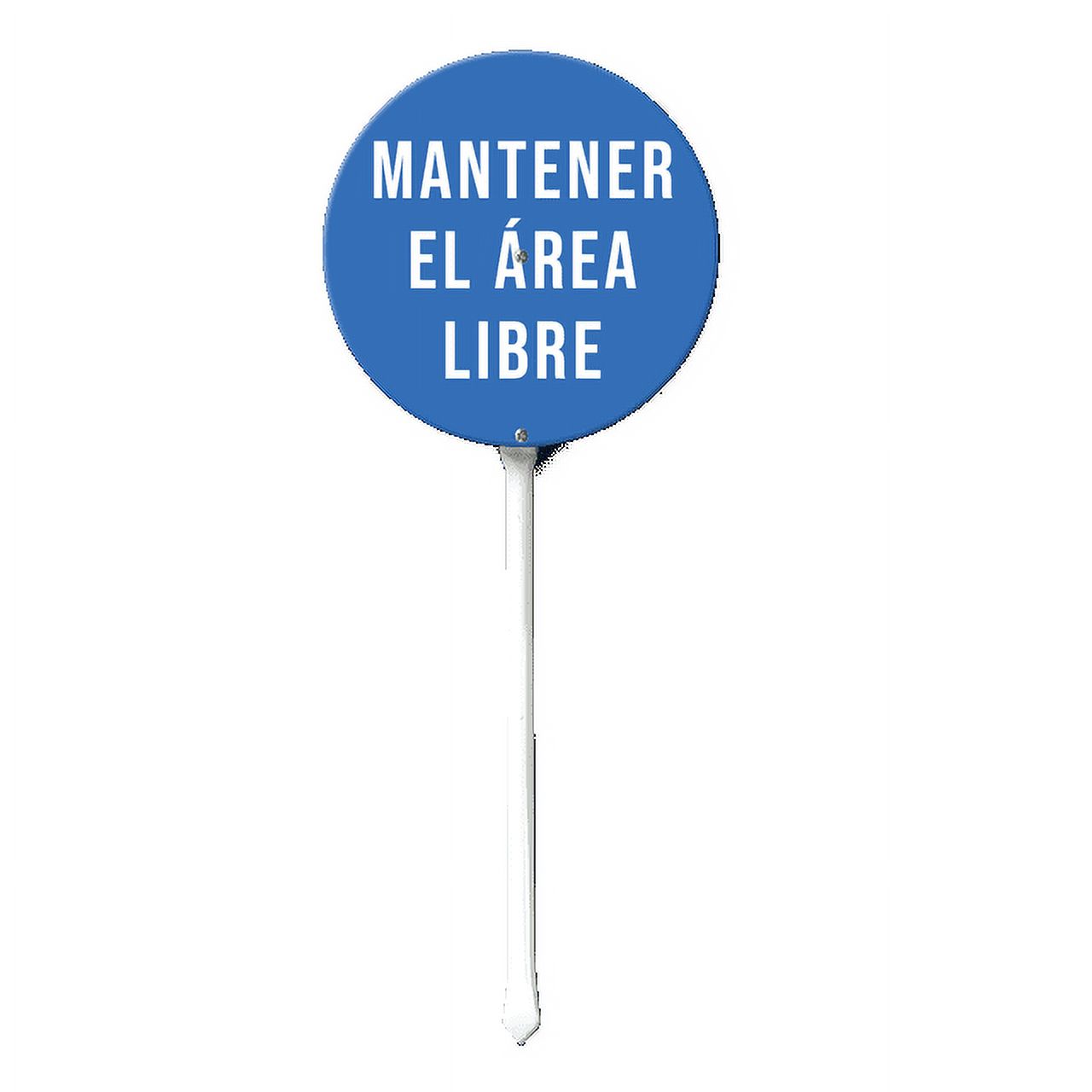 Spanish Keep Area Clear Sign Yard Stake Outdoor,Aluminum,Metal Stakes ...
