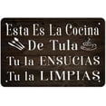 Spanish Kitchen Metal Tin Sign, Esta Es La Cocina De Tulas Wall Decor ...