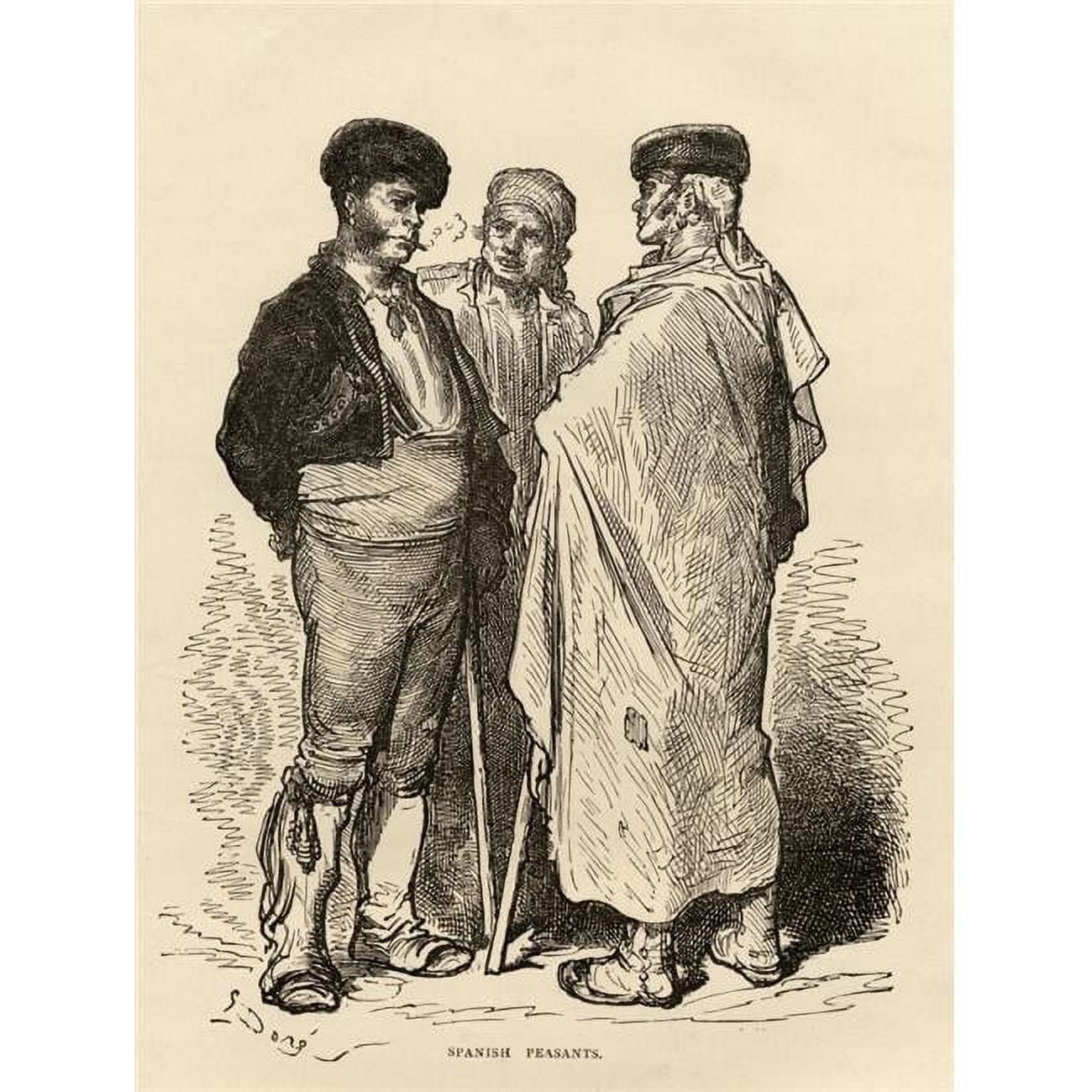 Spanish Peasants Drawn by Gustave Dore From The Book Spanish Pictures ...