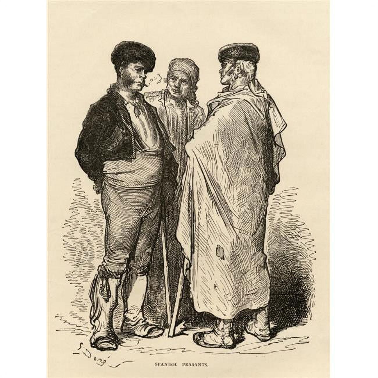 Spanish Peasants Drawn by Gustave Dore From The Book Spanish Pictures ...