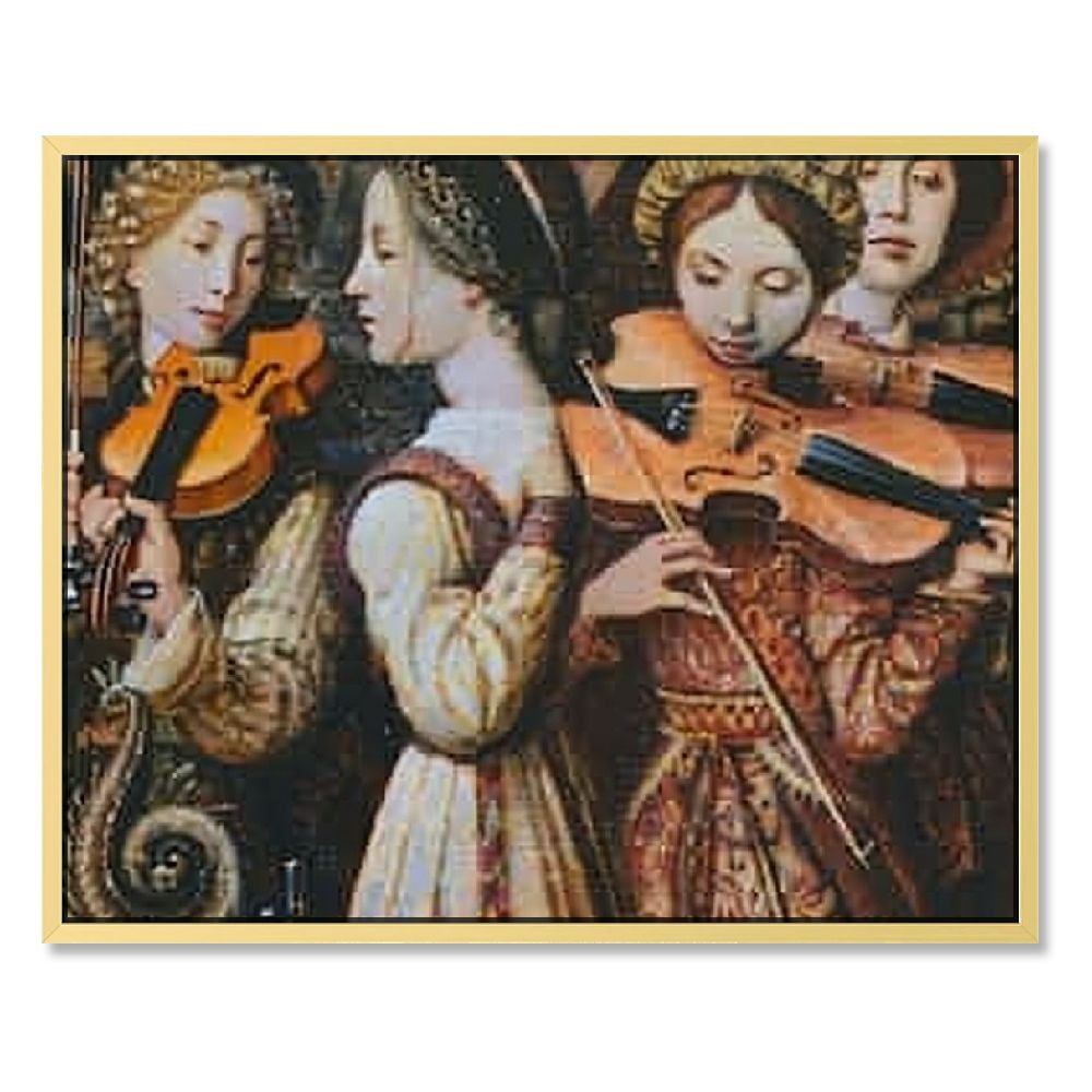 Spanish Renaissance Art Poster Classical Oil Painting Music Angel Wall ...