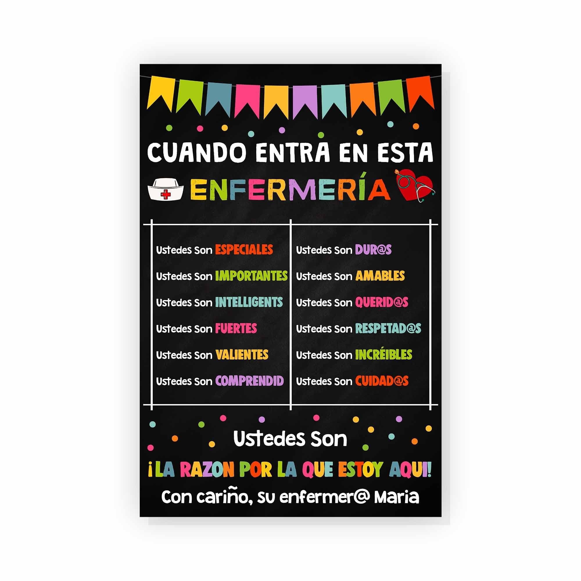 Spanish School Health Office Pediatric Clinic Decor Bilingual Health ...