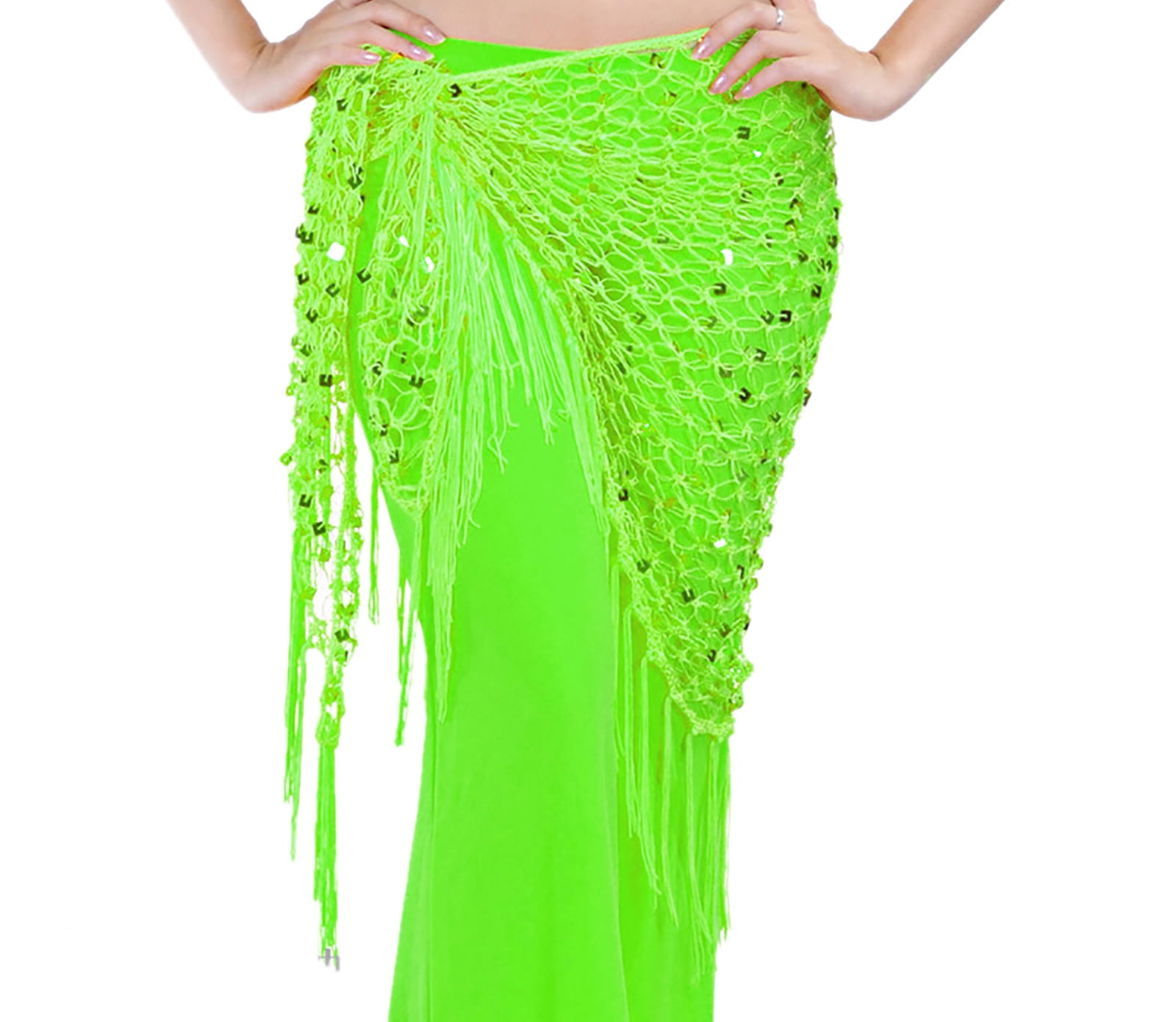 Spanish Shawl Clothing Belly Dance Crochet Hip Scarves Gypsy Tribal ...