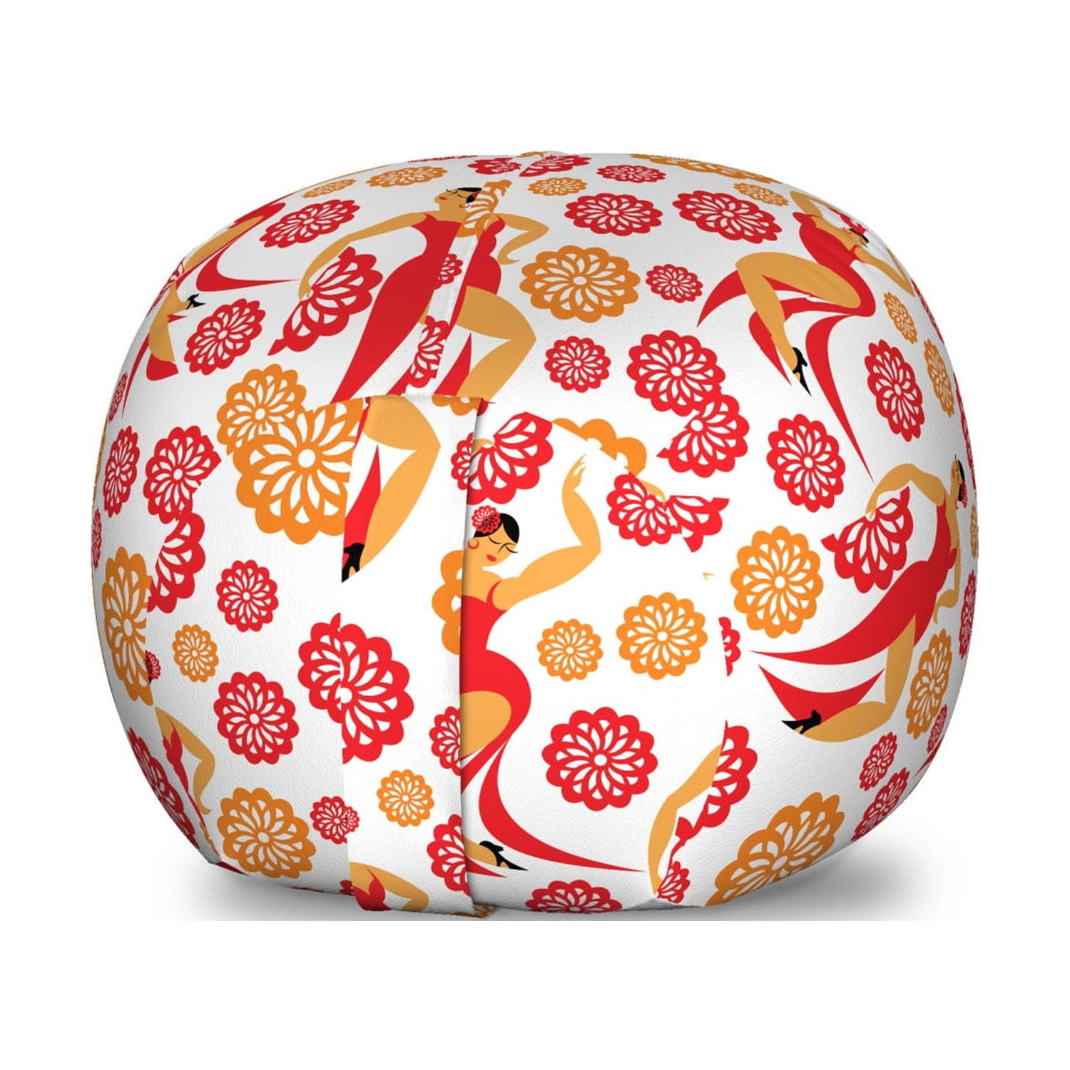 Spanish Storage Toy Bag Chair, Flamenco Dancers Cultural Elements ...